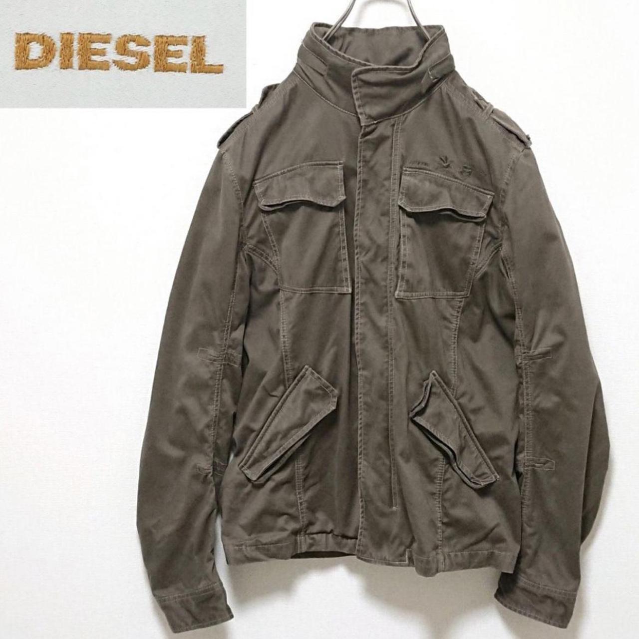 Vintage Diesel military jacket Size:... - Depop