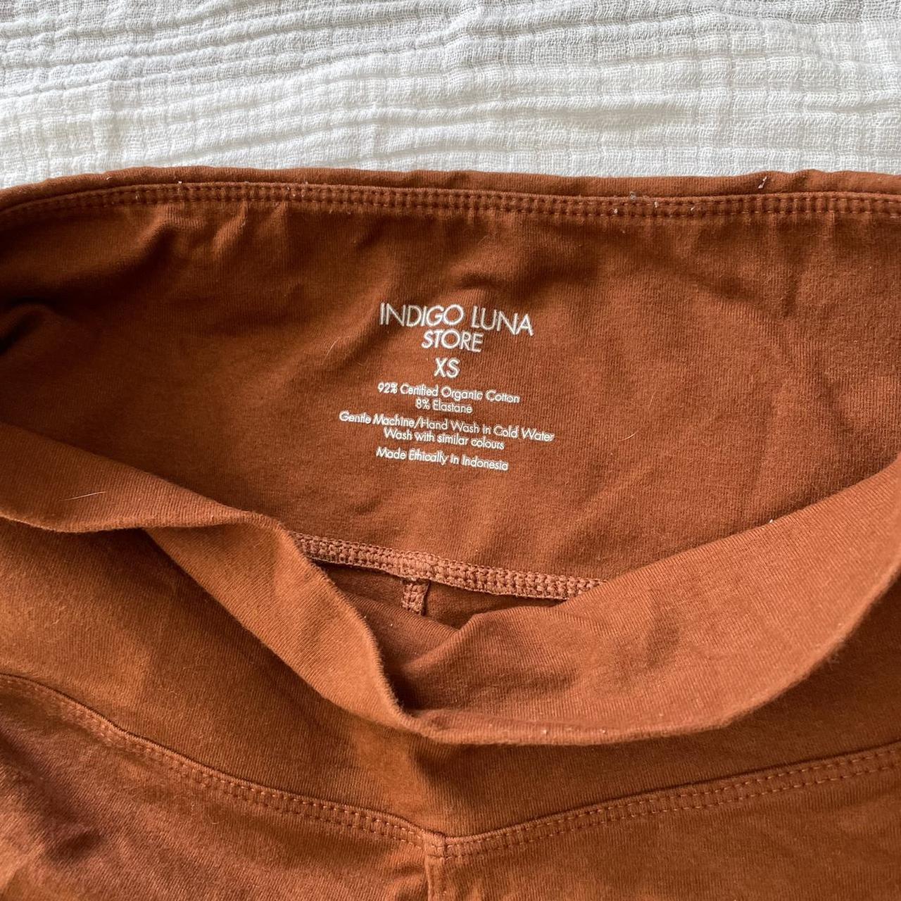 indigo Luna ananda bike shorts in rust, XS near... - Depop