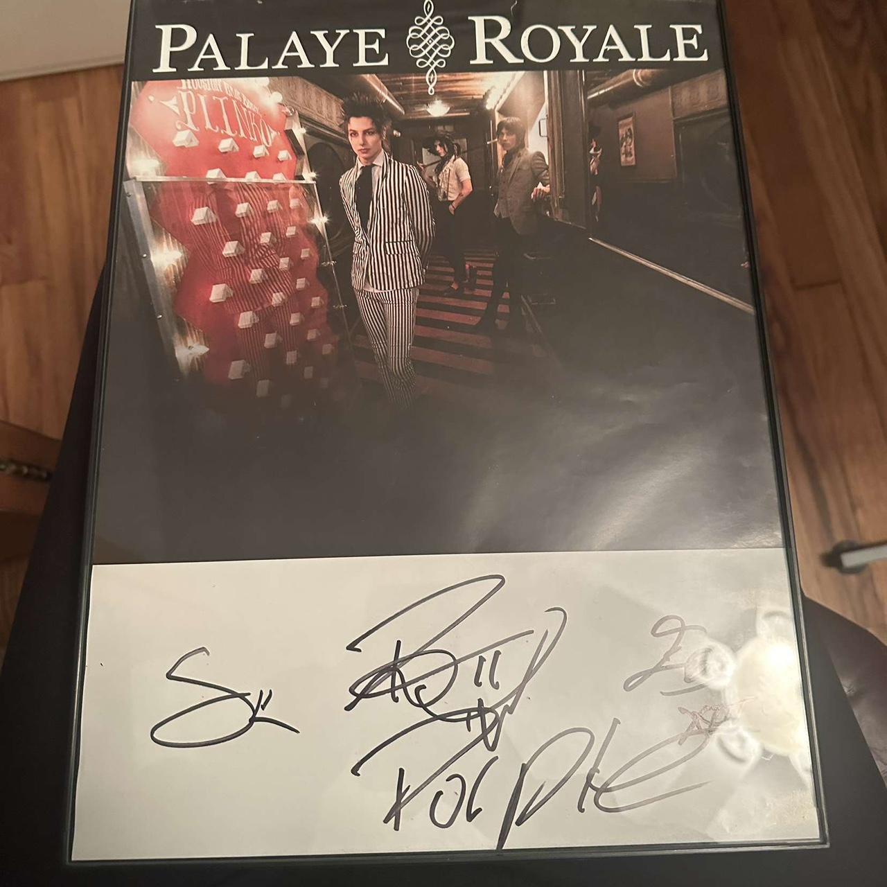 signed palaye royale framed poster 2018... - Depop