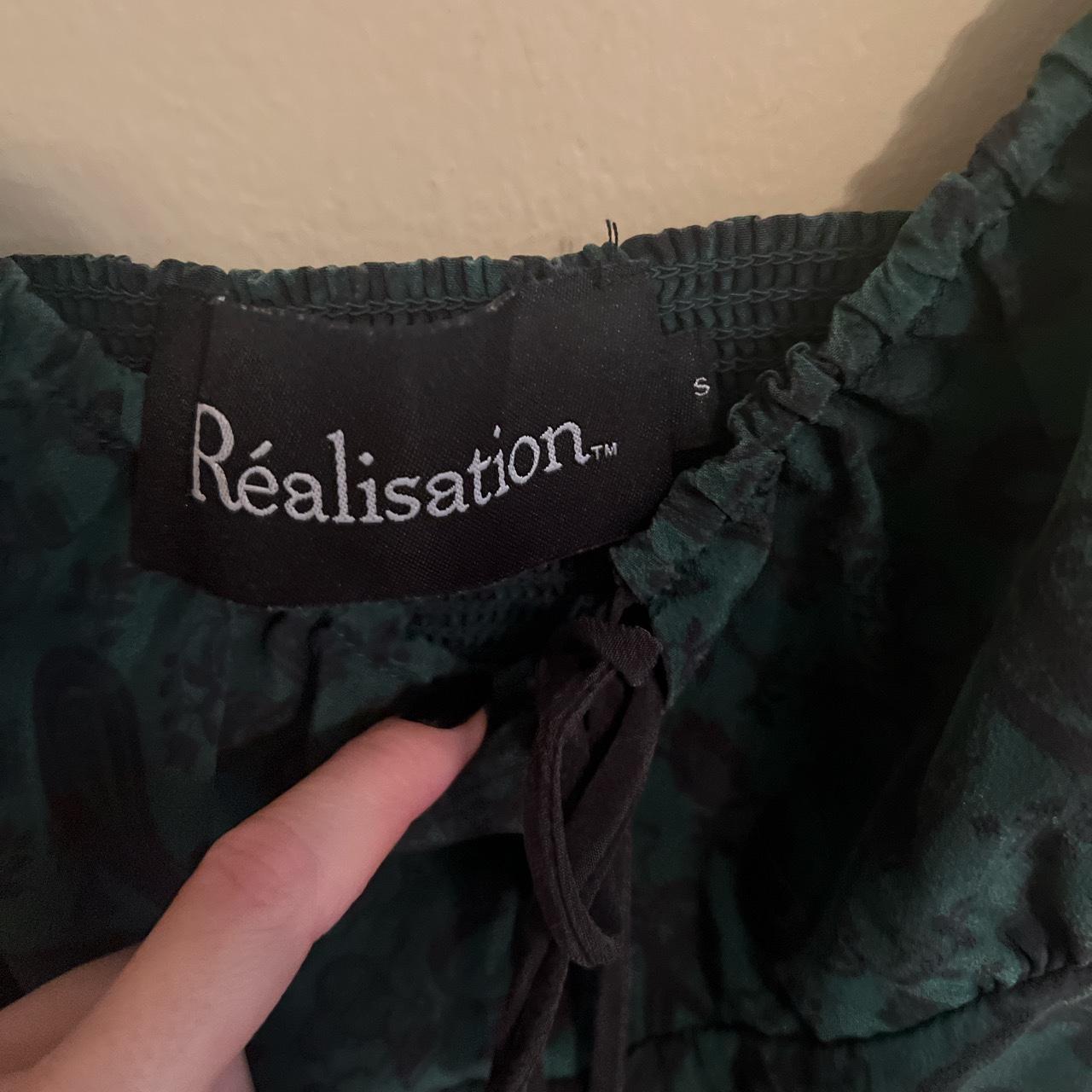 realisation par green dress size small worn before - Depop