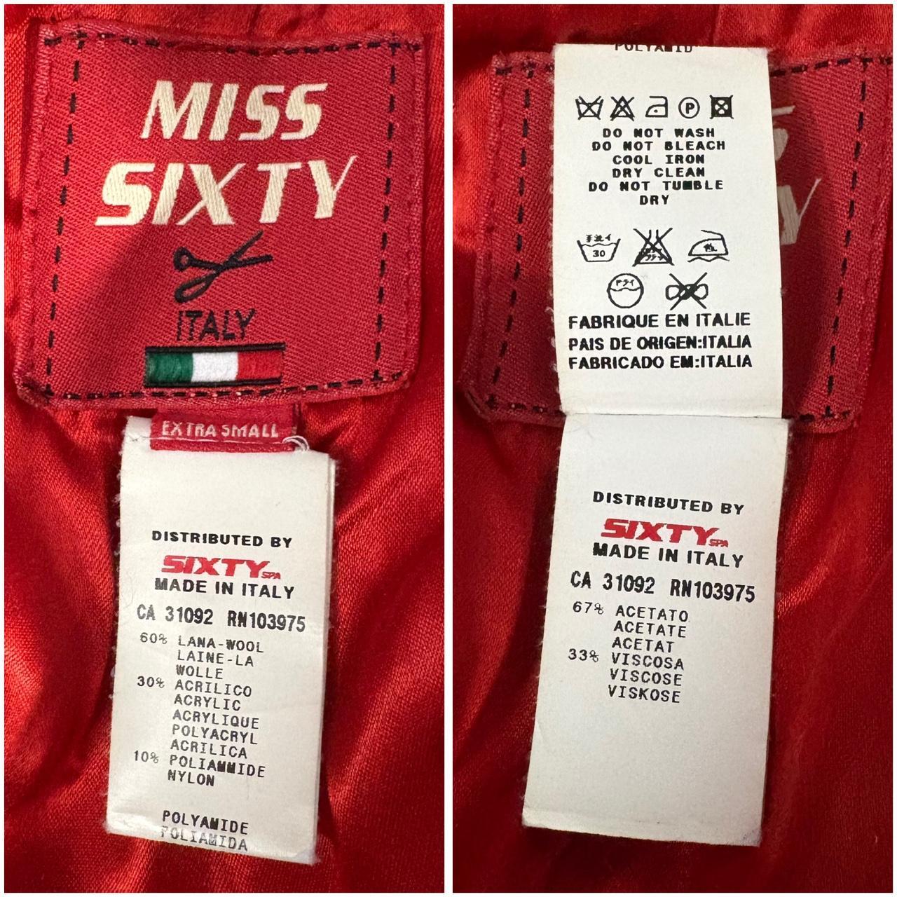 miss sixty red structured pillar box design thick... | Depop