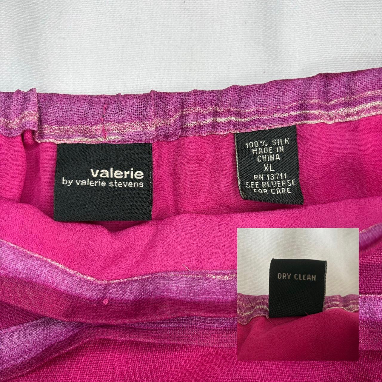valerie stevens 100% silk sunset pink, purple,... | Depop
