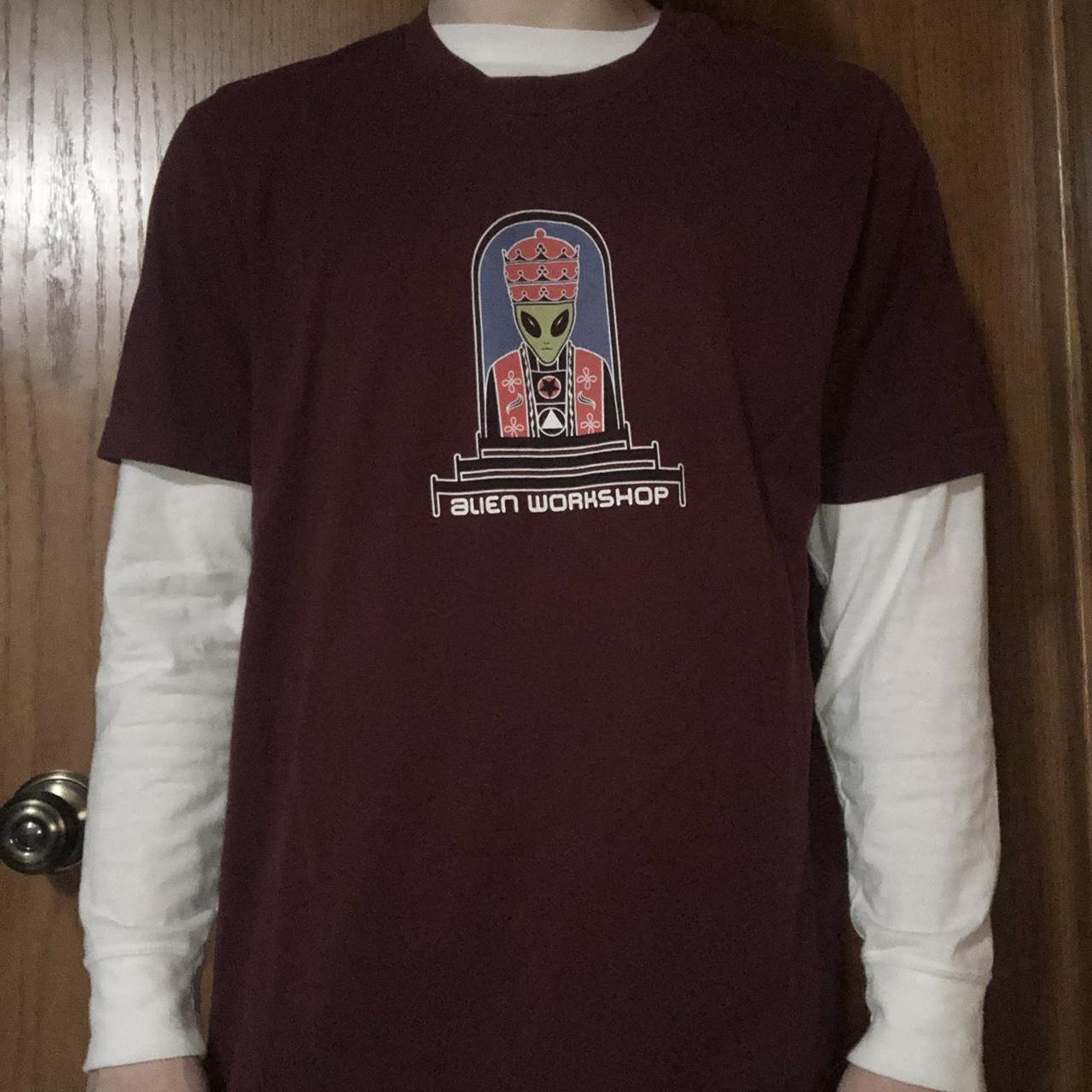 2000s Alien Workshop Priest Tee Size: L Model is... - Depop