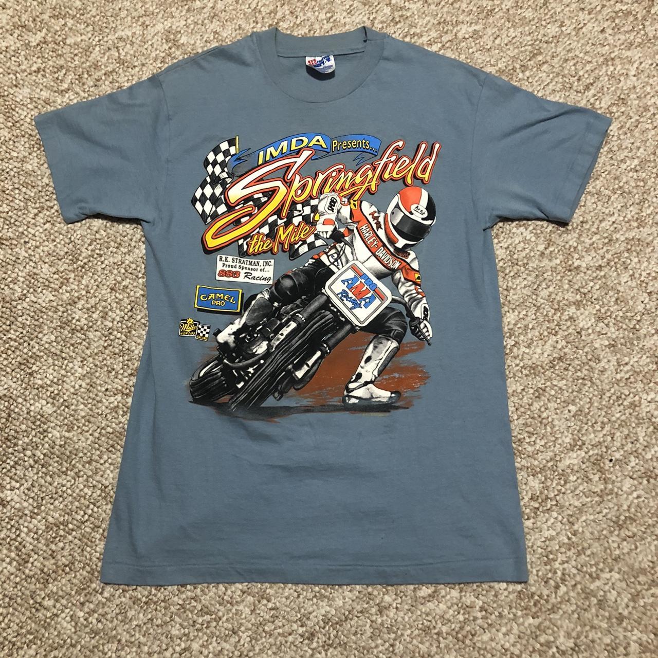 Vintage 1994 Springfield Racing single stitch... - Depop