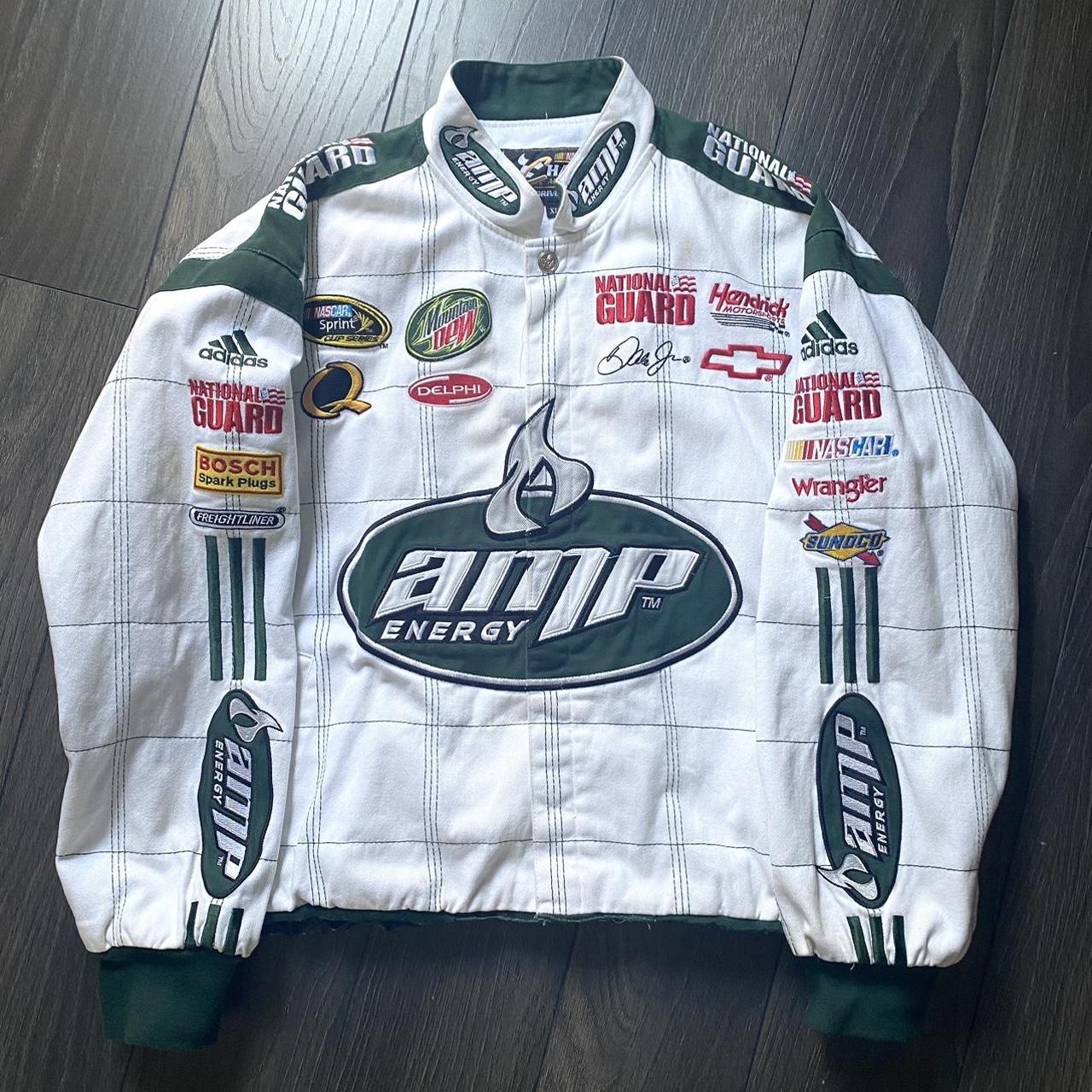 NASCAR RACER JACKET amp energy, genuine vintage... - Depop