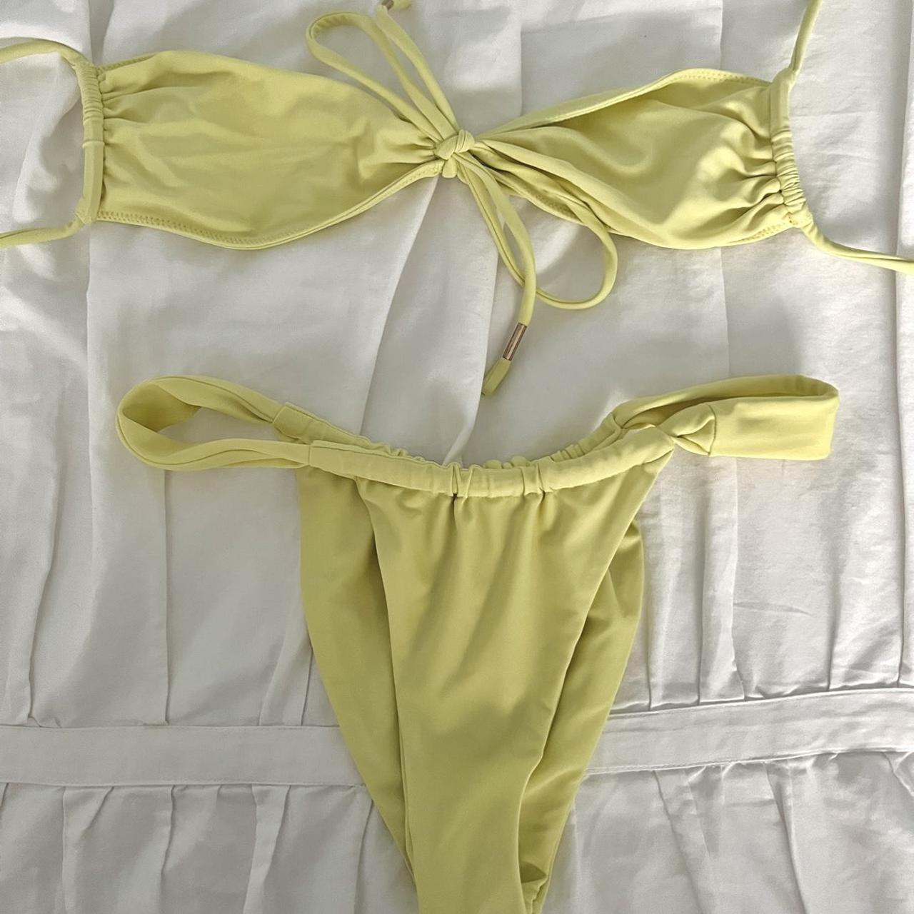 Bāmba Swim Women's Yellow Bikinis-and-tankini-sets | Depop