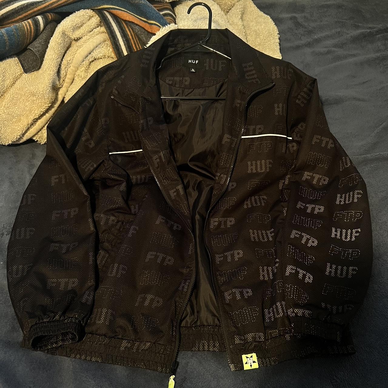 HUF x FTP Reflective track jacket 10/10 condition... - Depop