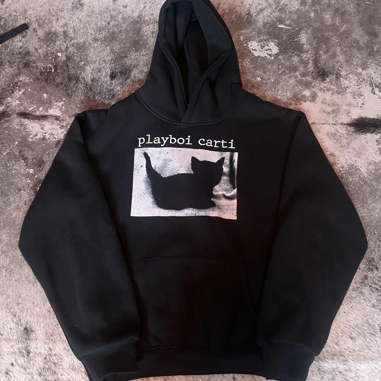 Playboi Carti World Tour Black Cat Hoodie Size:... - Depop
