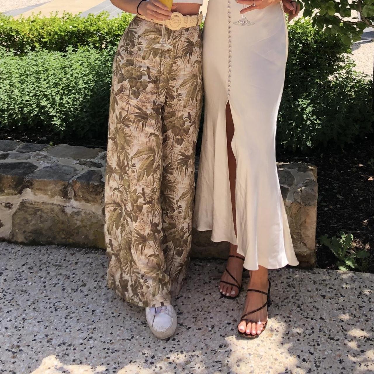 Zimmerman Brighton palm print Wide Leg Pant RRP:... | Depop