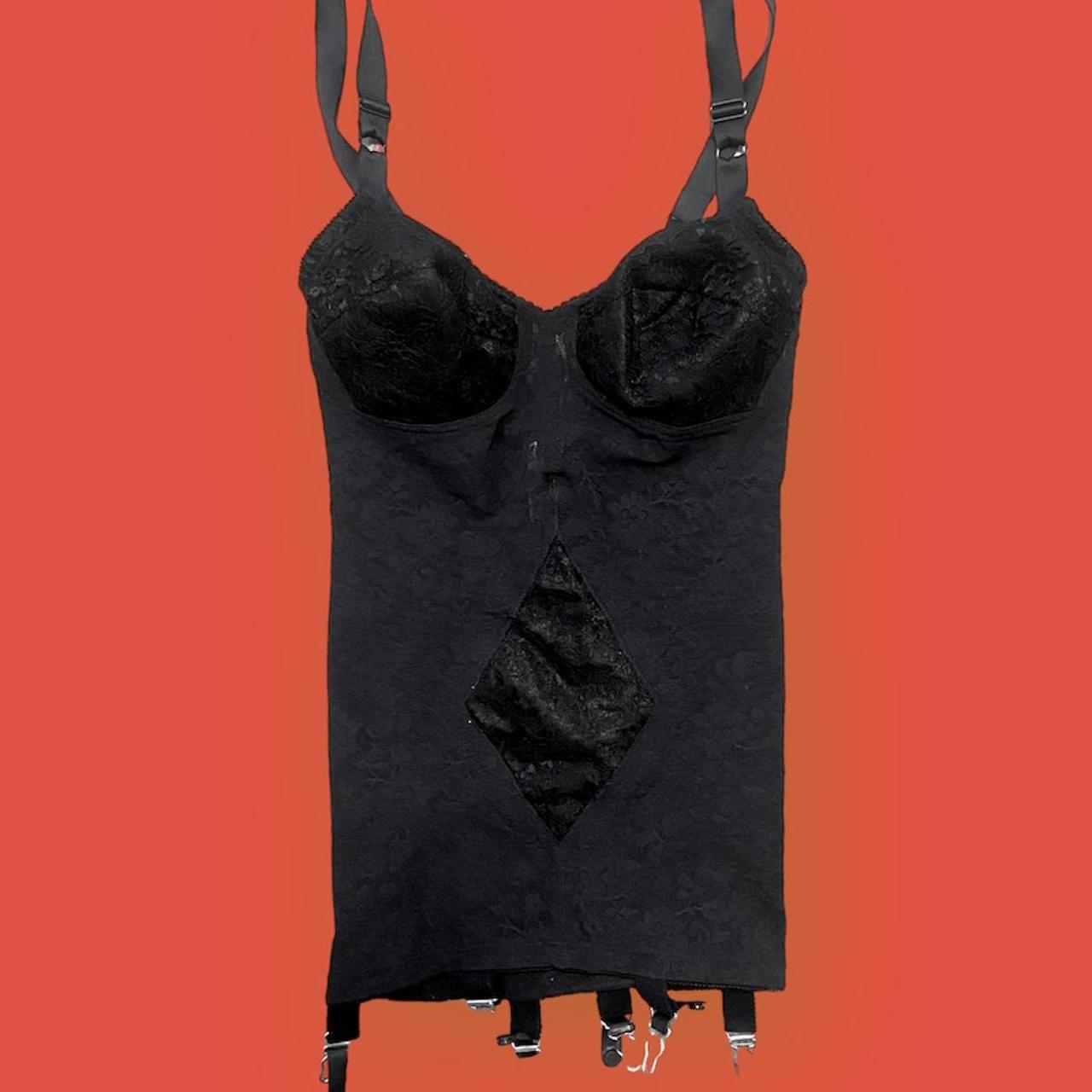 80s Garter Bustier Corset Size S Cup size 34-C - Depop