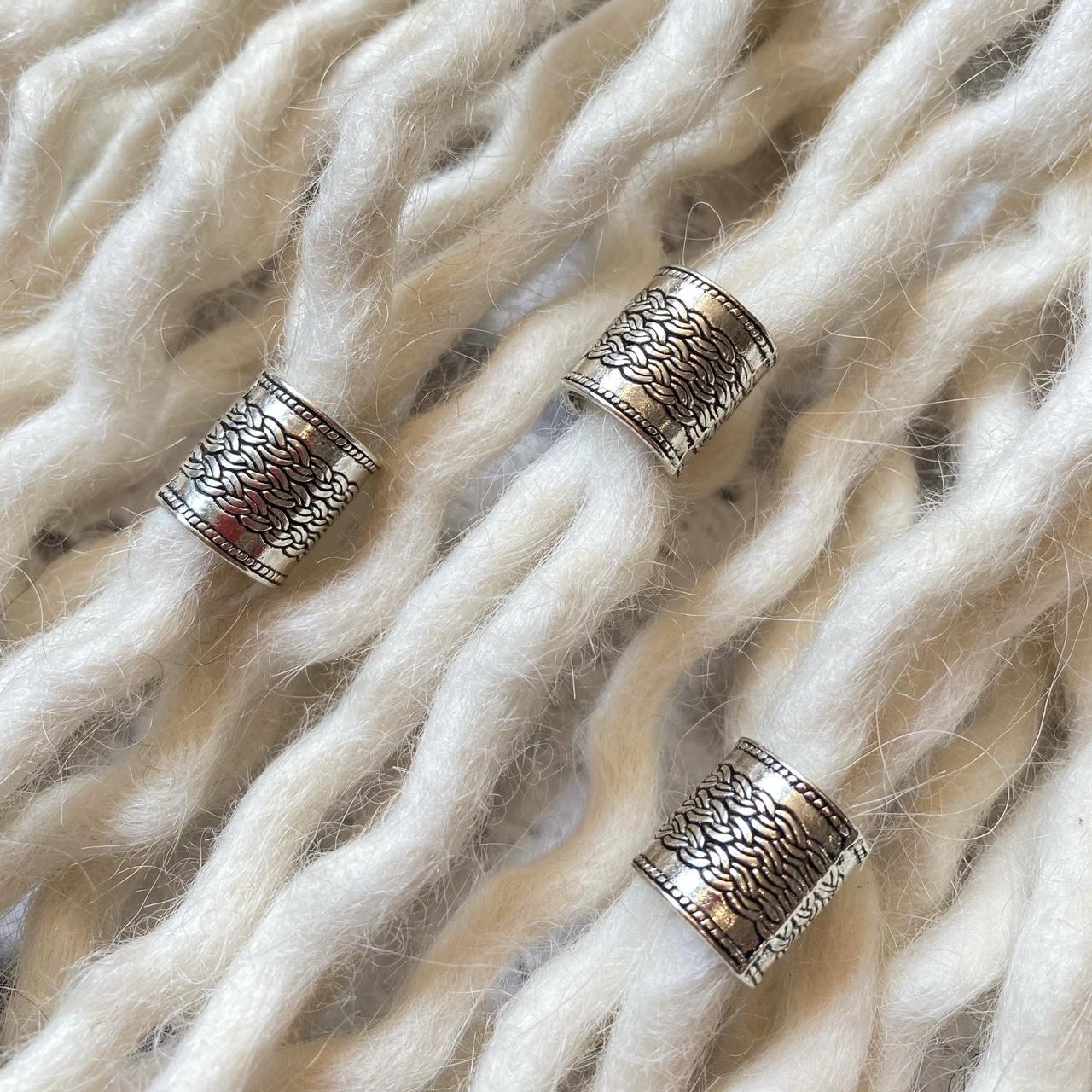 3 Large Celtic Dreadlock Beads - 10mm Hole - Braid... - Depop