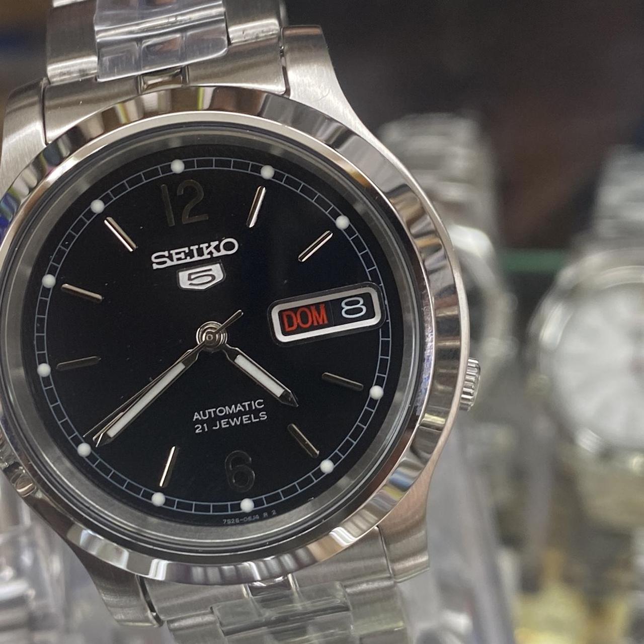 Seiko Automatic Movement for Men Stainless Steel... - Depop