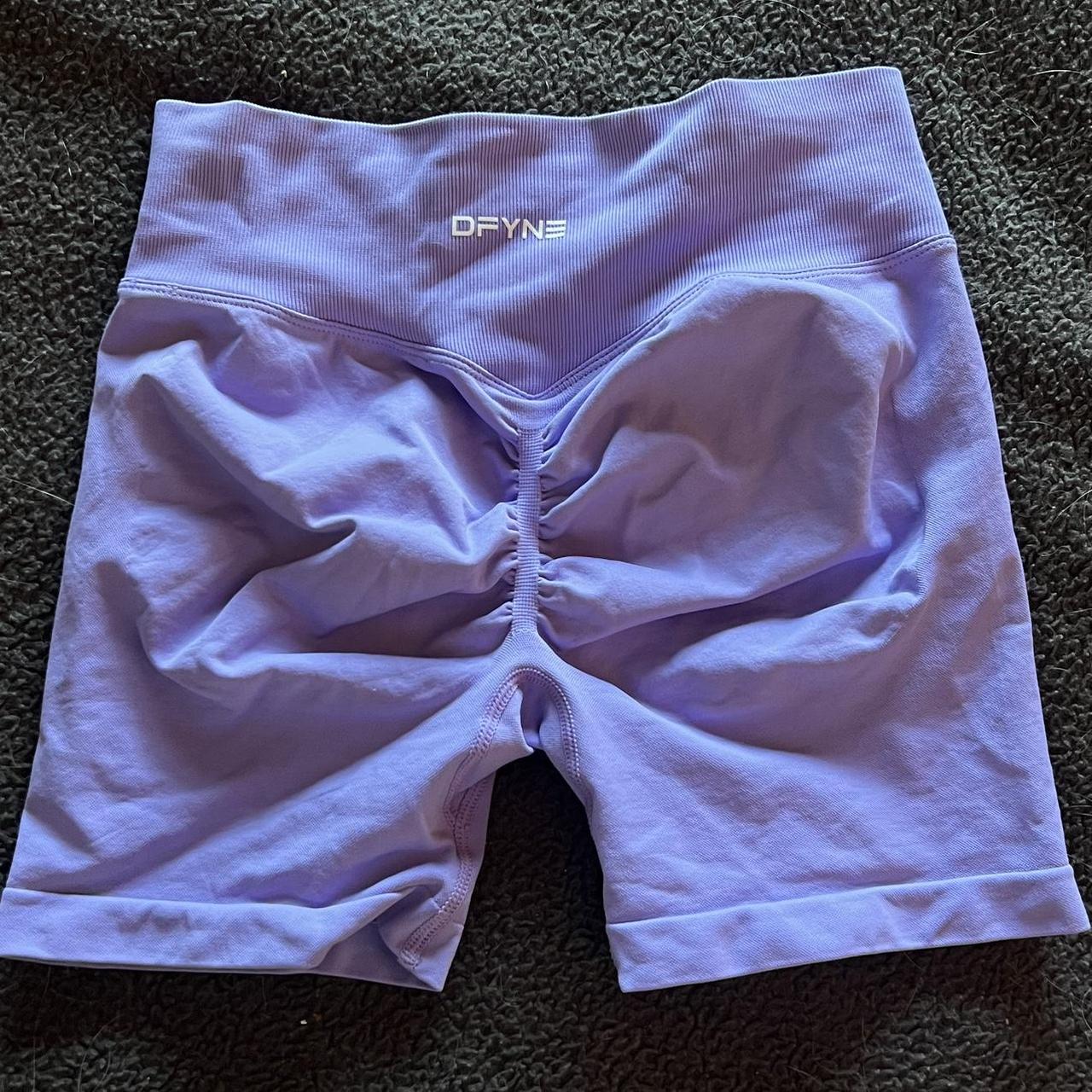purple “dynamic” dfyne shorts. Only worn once. super... - Depop