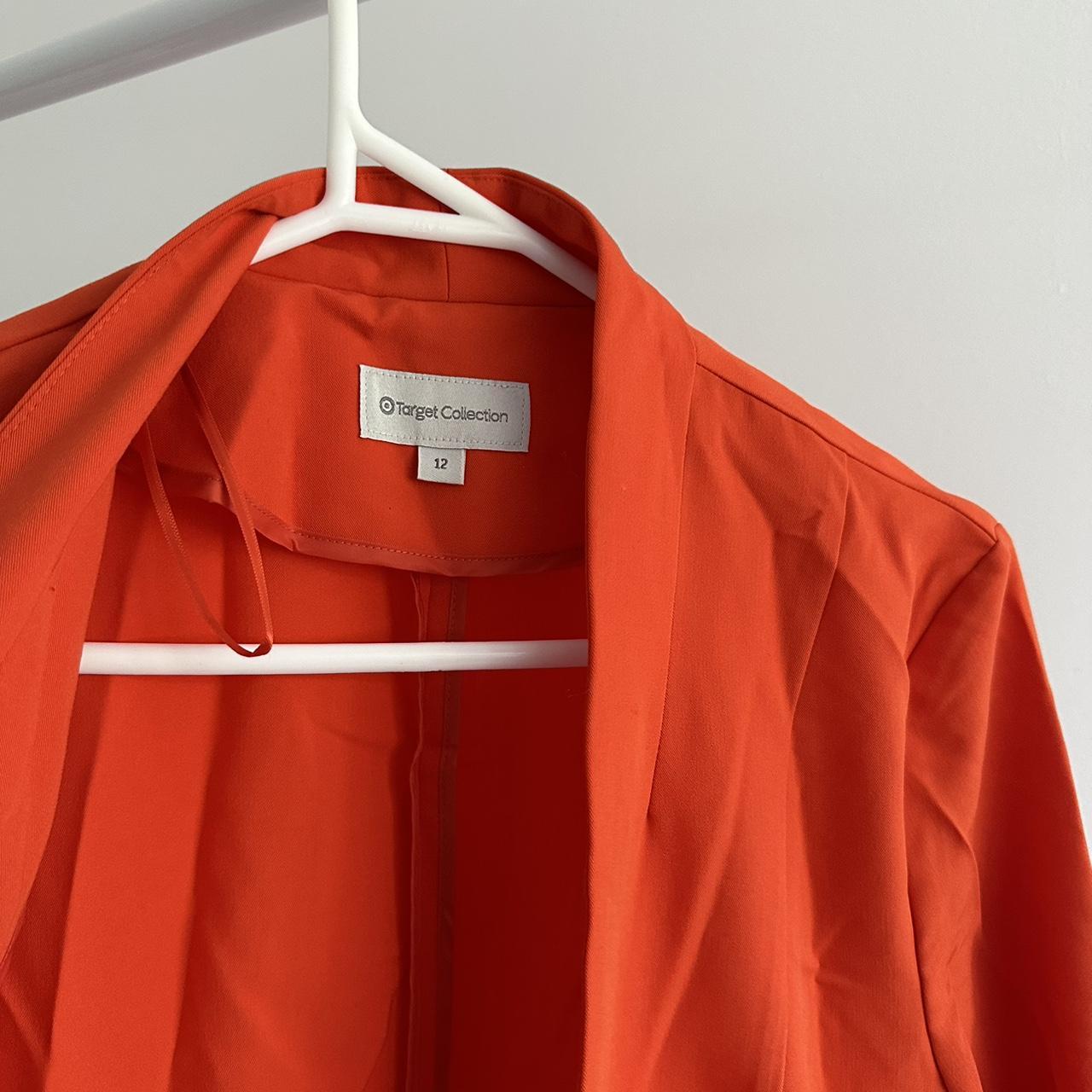 Y2K TARGET: Orange Blazer Size: 12 Condition:... - Depop