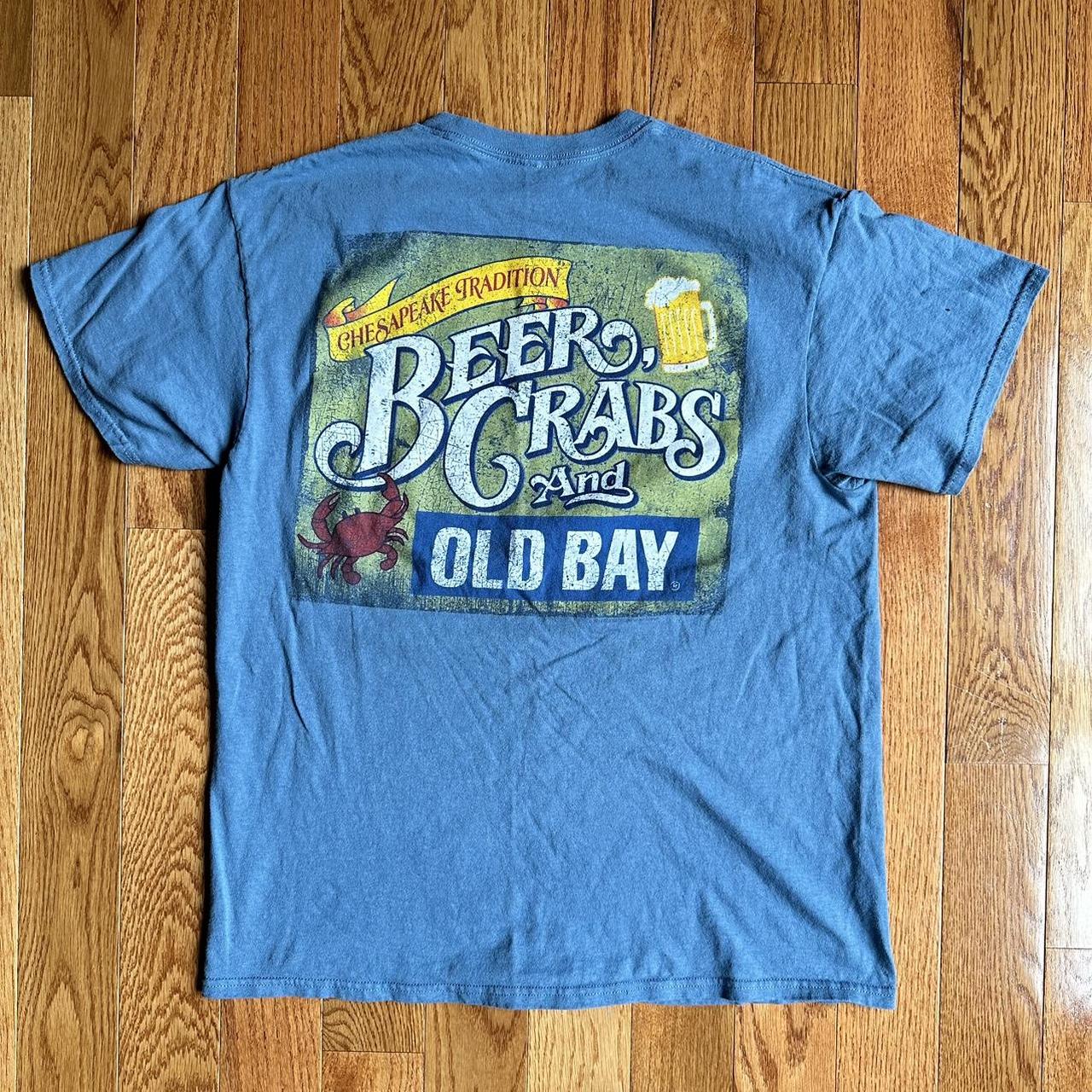 Vintage Looking Old Bay "Beer Crabs and Old Bay"... - Depop