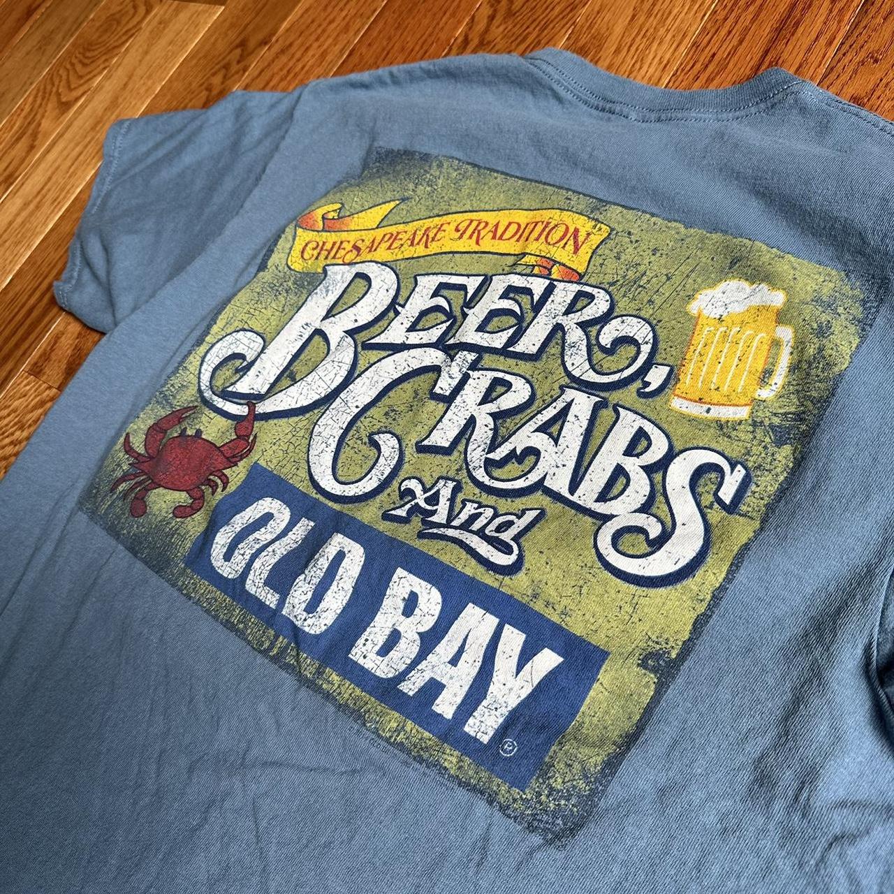 Vintage Looking Old Bay "Beer Crabs and Old Bay"... - Depop