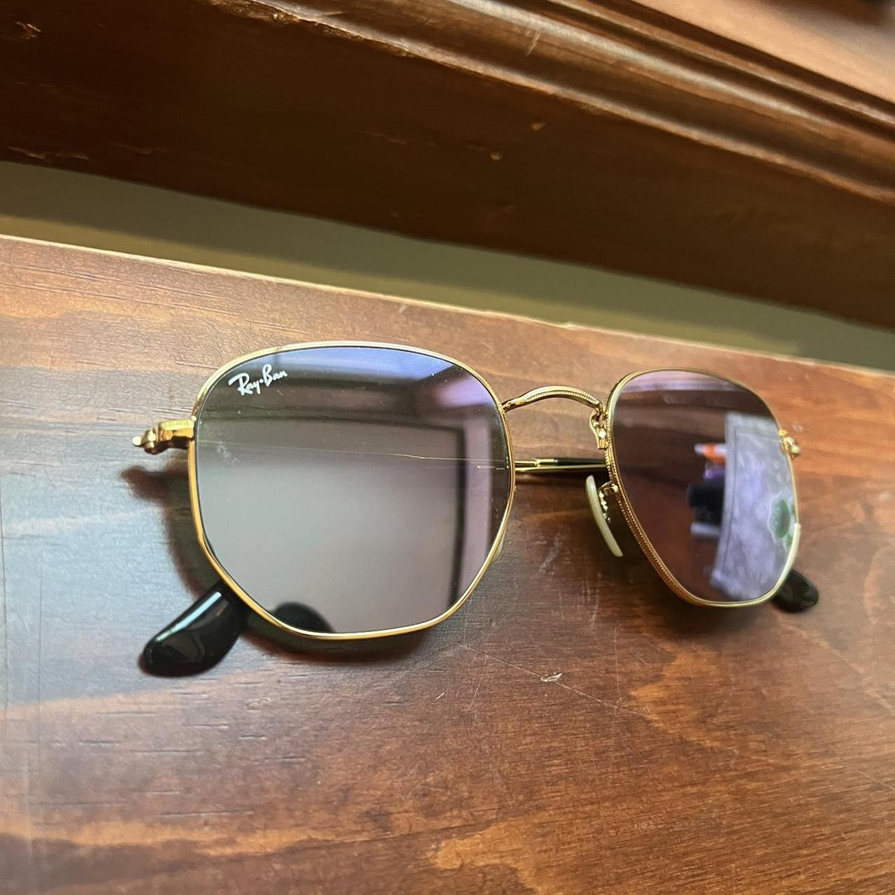 RAY-BAN HEXAGONAL SUNGLASSES — Polarized lenses with... - Depop