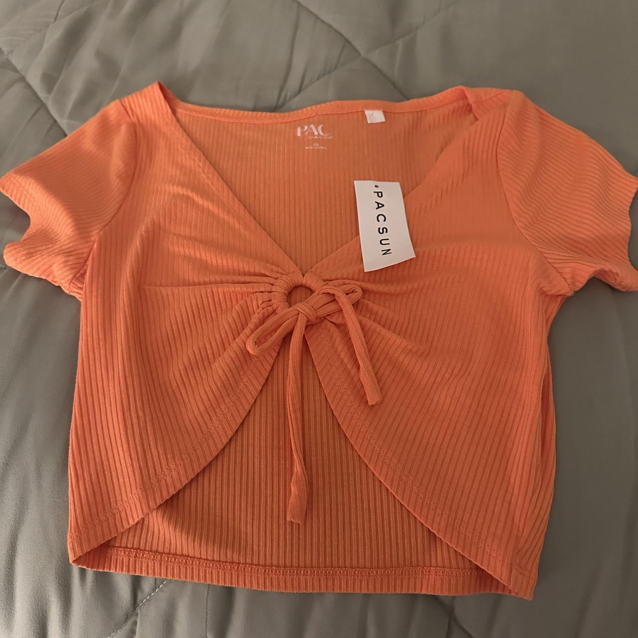 orange pacsun top! would be perfect with a pair of... - Depop