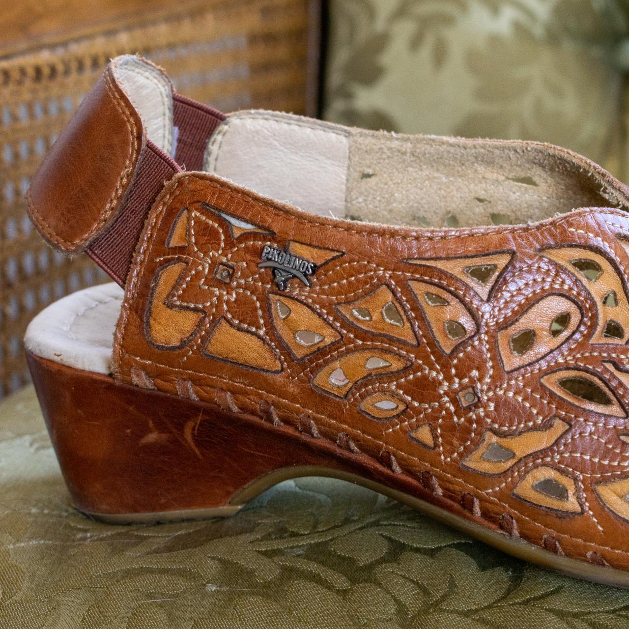 Pikolinos Spanish Design perforated leather... - Depop