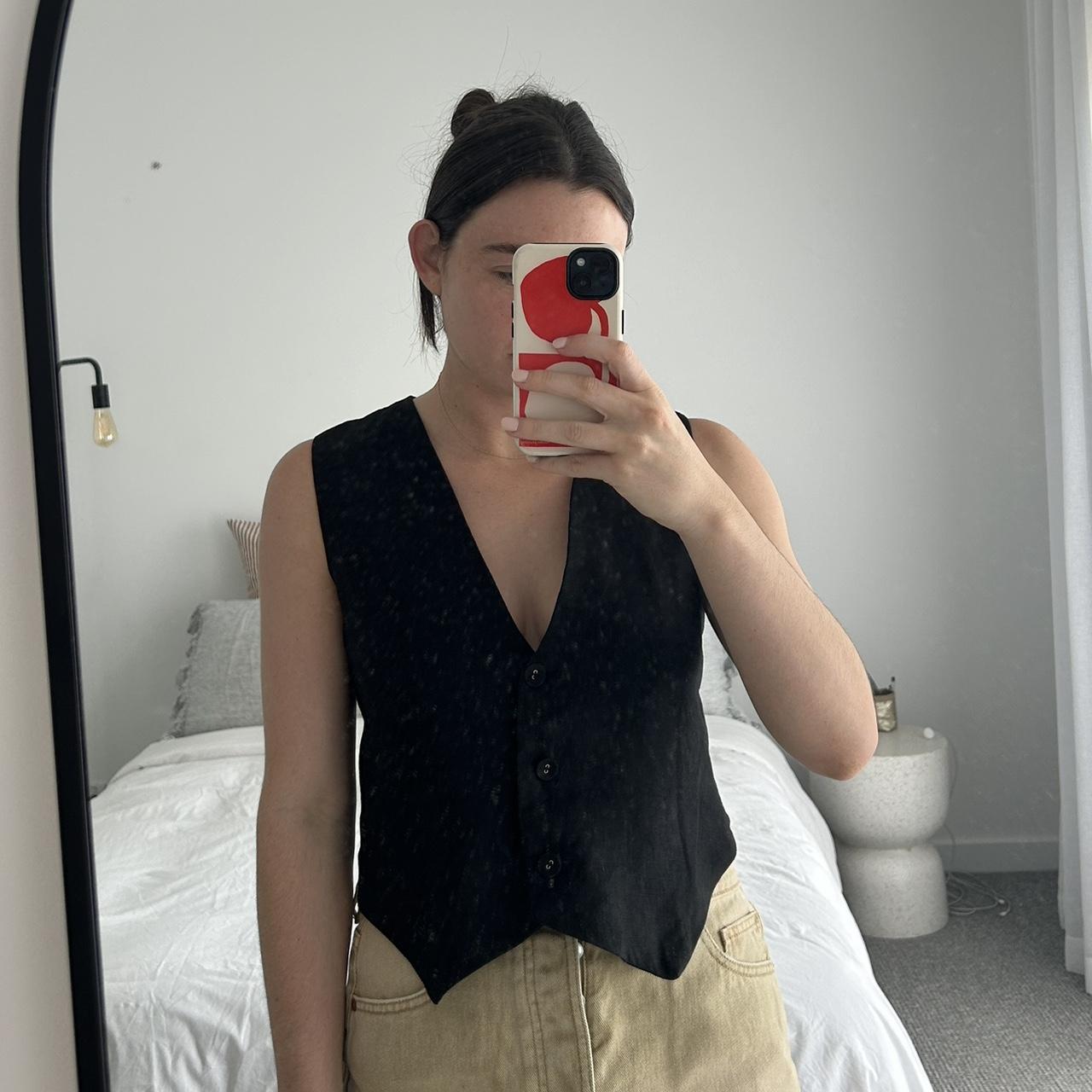 Dissh Vest Worn and washed once in perfect... - Depop