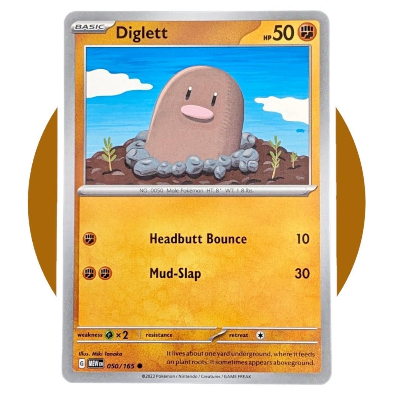 Scarlet & Violet 151 Pokemon Card (C23): Diglett... - Depop