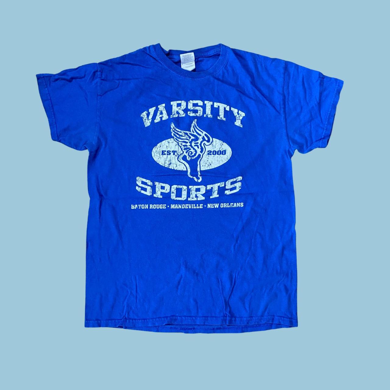 varsity sports t shirt size medium 100% Cotton... - Depop
