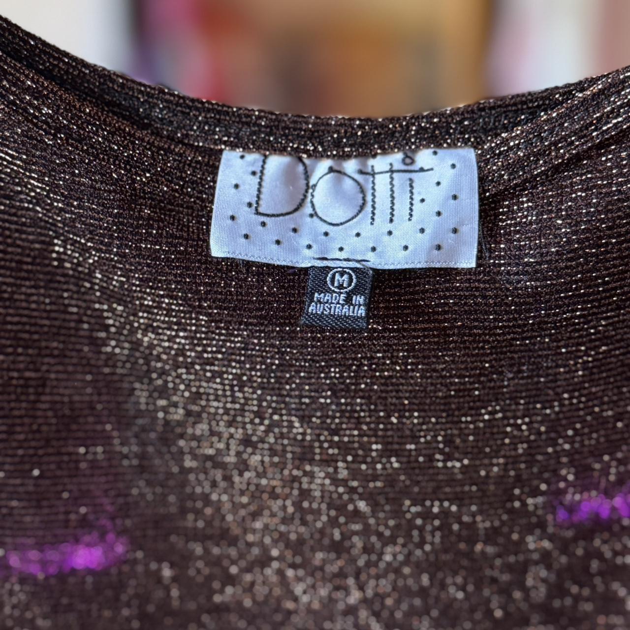 Vintage Dotti Bronze Shimmer Slip Dress Size... - Depop