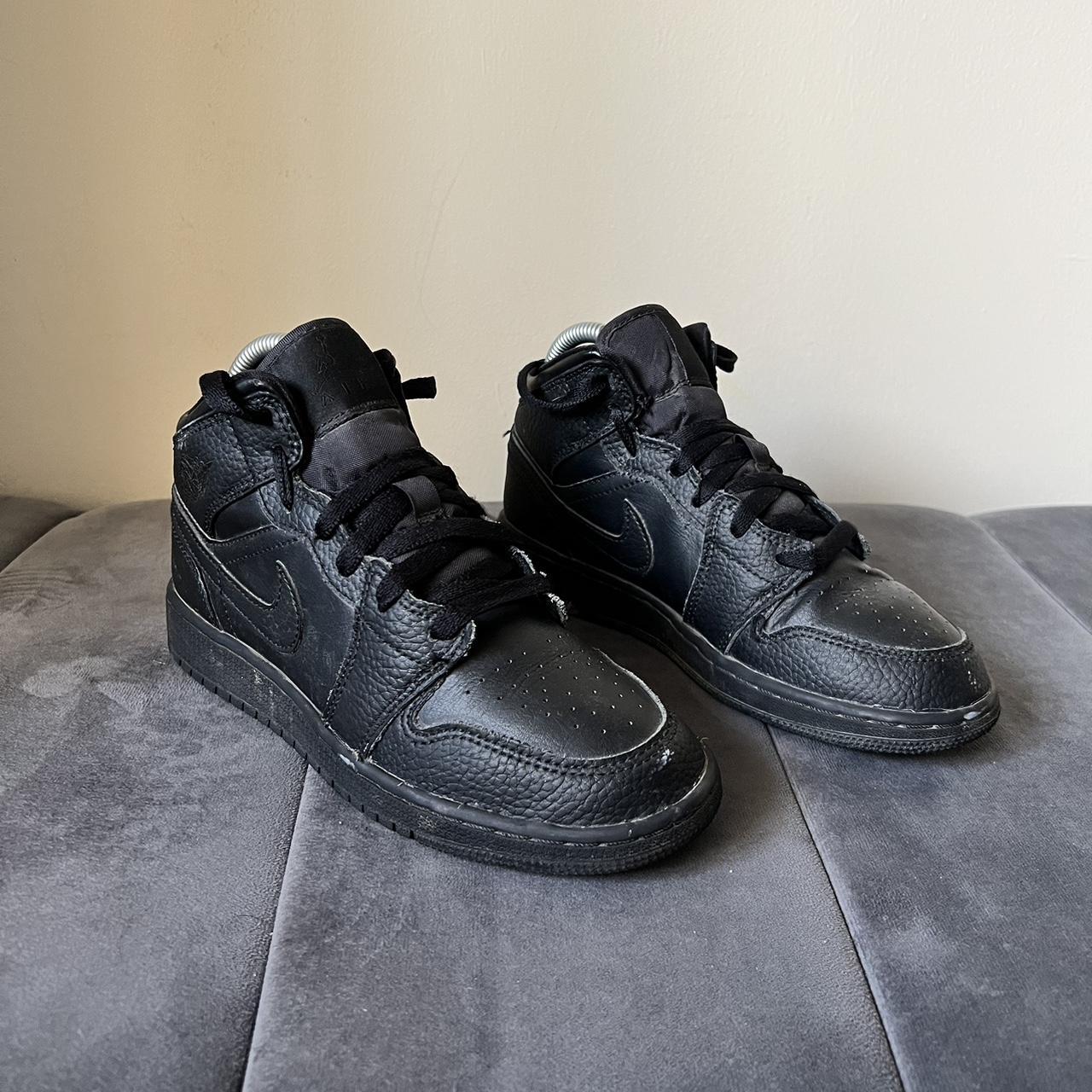 Nike Jordan mids - all black Just need a clean... - Depop