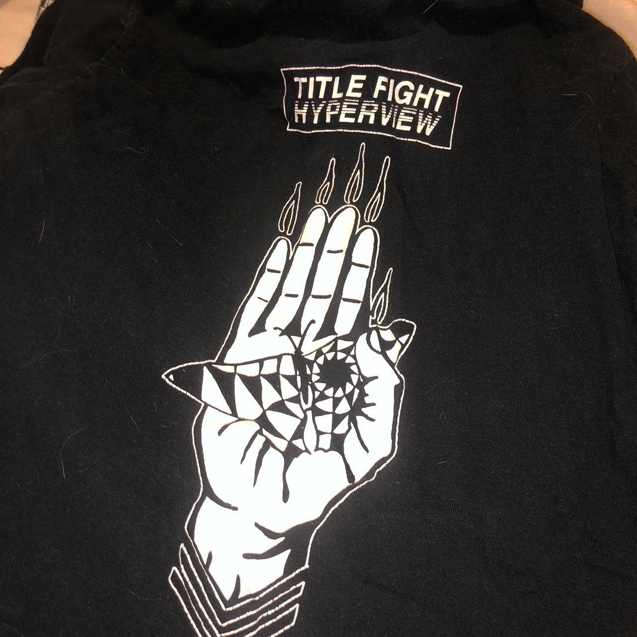size S title fight hyperview long sleeve black plain... - Depop