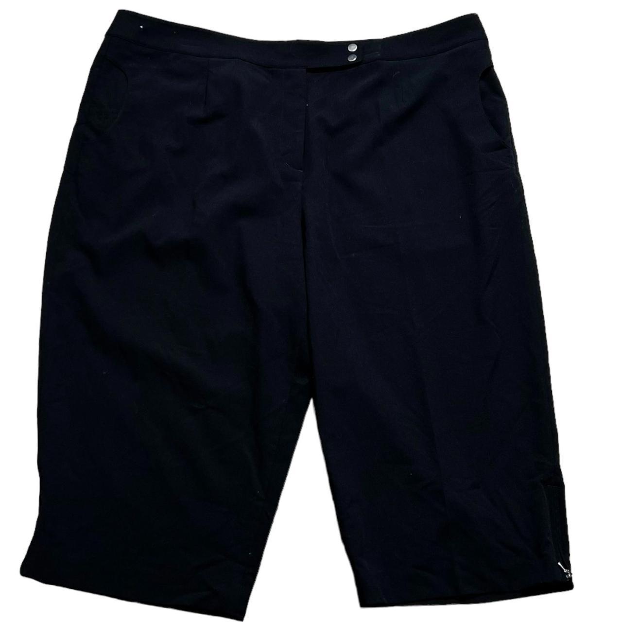 Monterey Club Pants Womens Size 20W Black Cropped... | Depop