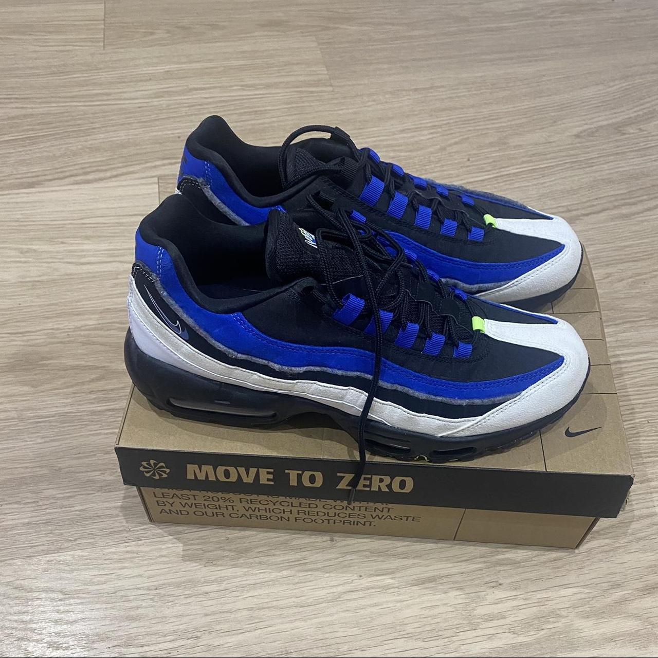 Air Max 95 SE 'Double Swoosh - Black Game Royal'... - Depop