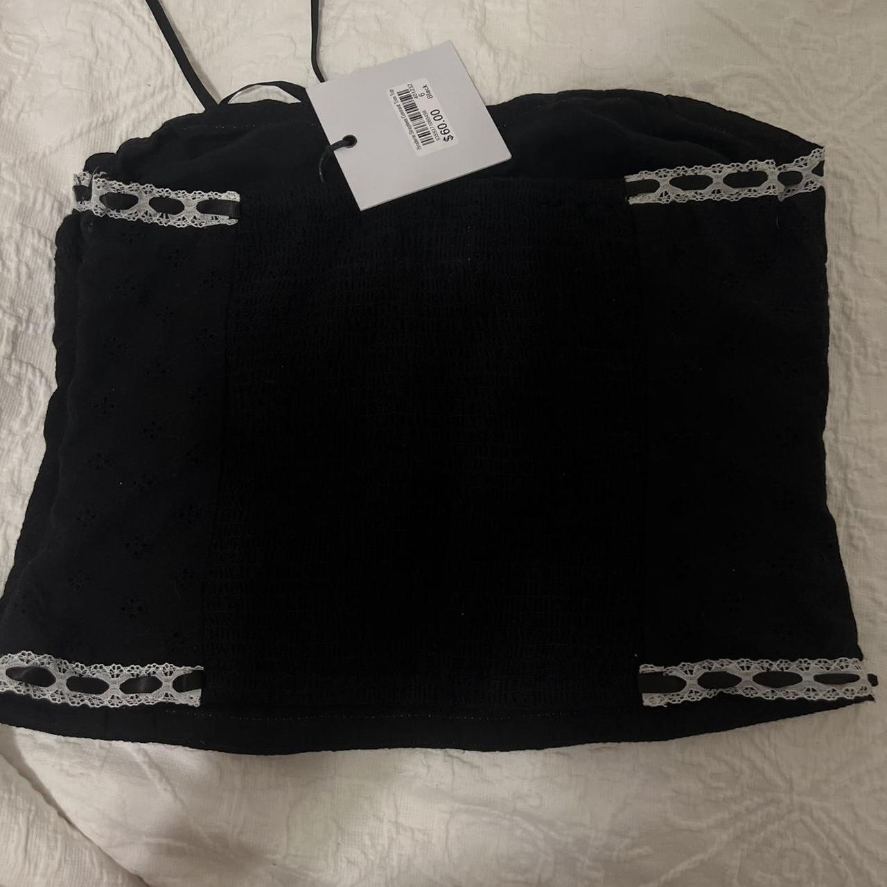 cutest luck and trouble top, never worn new with... - Depop