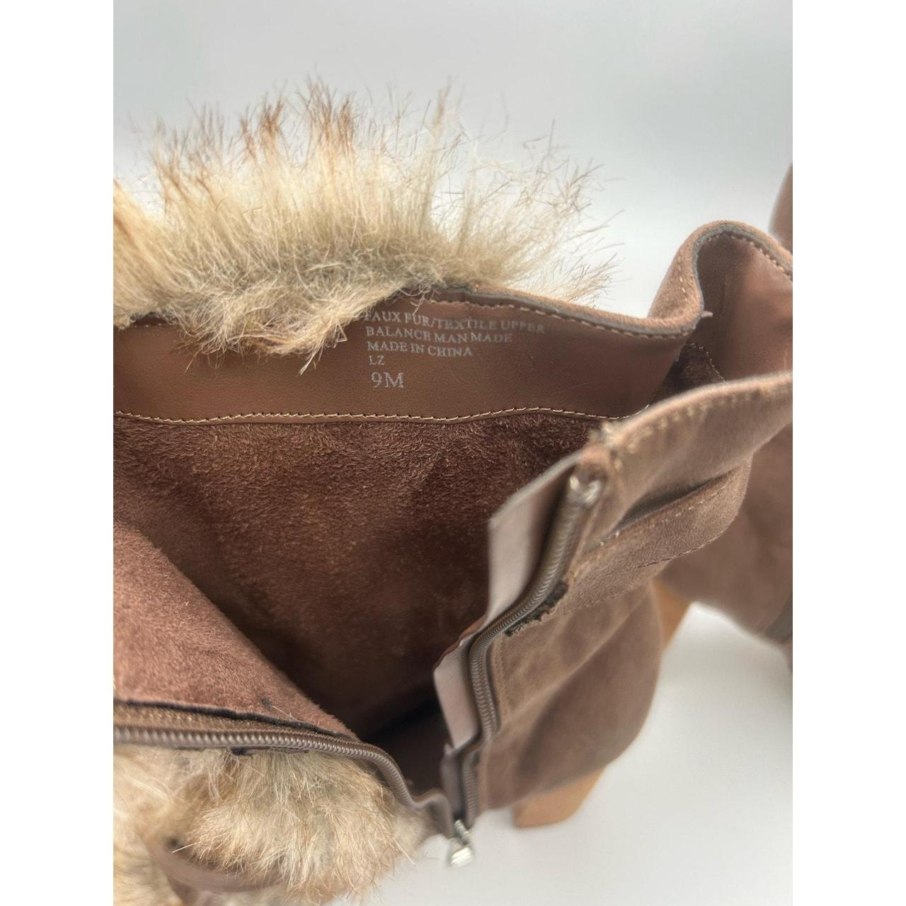 Charles by Charles David Alberta Fur Zip Boot Size... - Depop