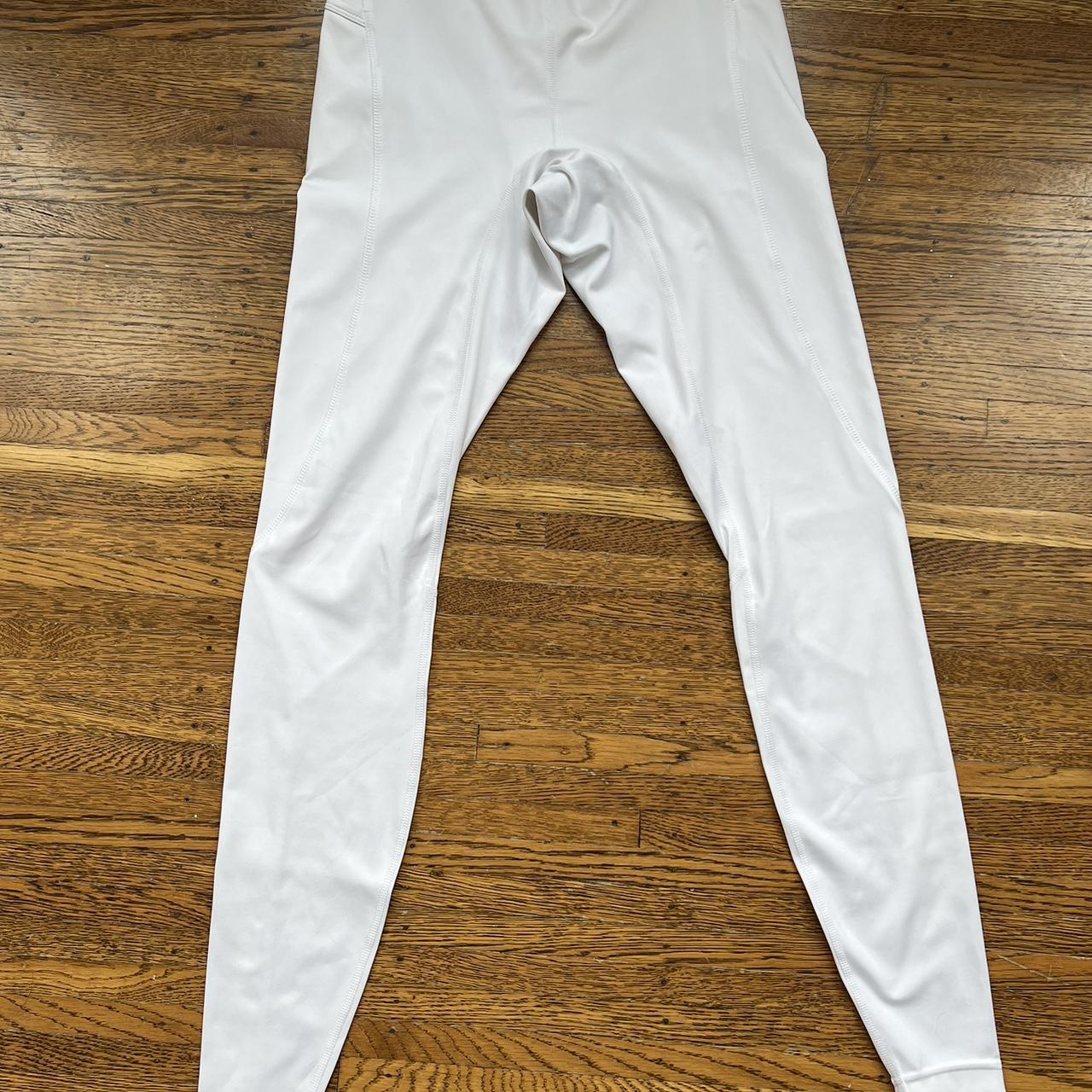White compression pants worn 2x - Depop