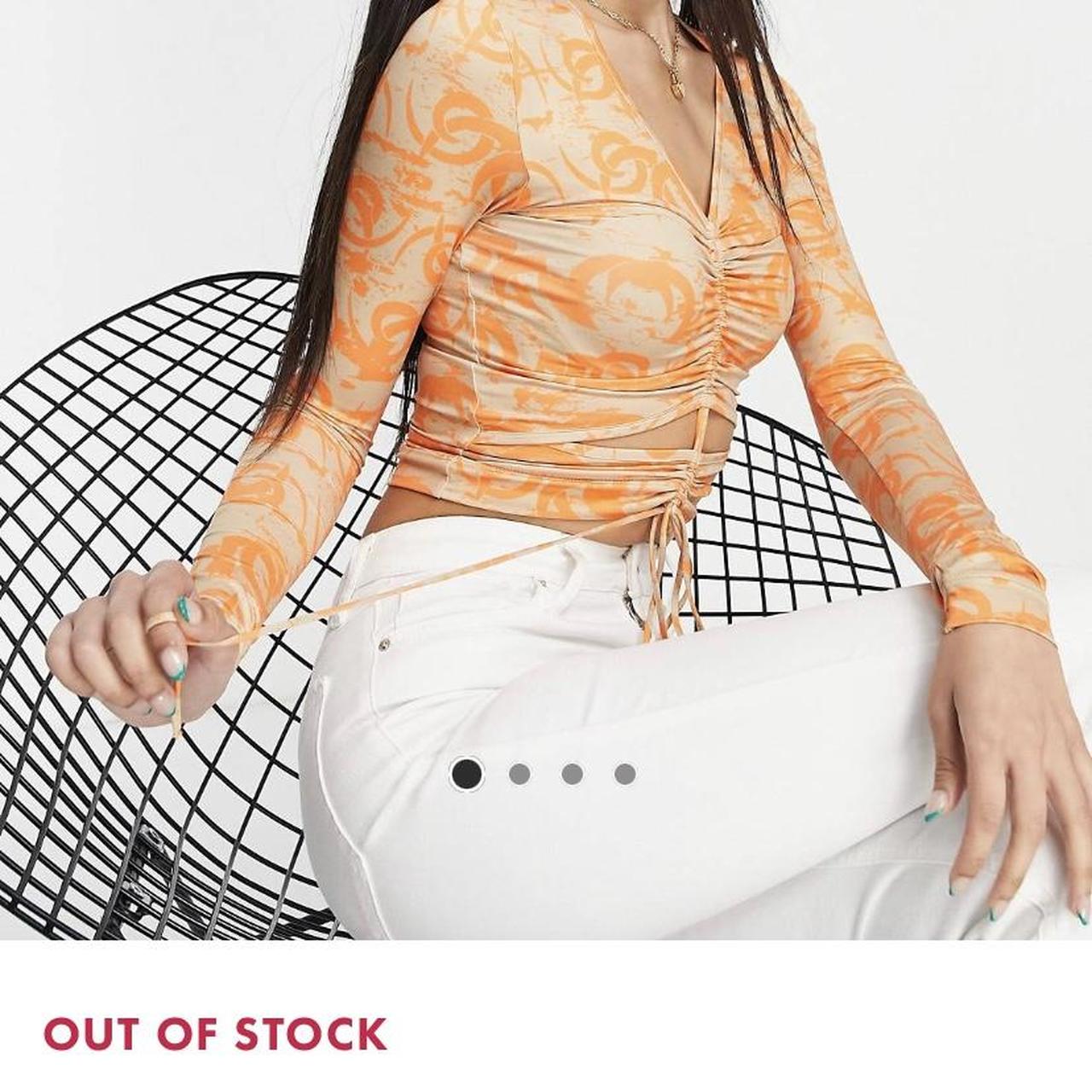 Monki cut out ruched top Never worn #monki - Depop