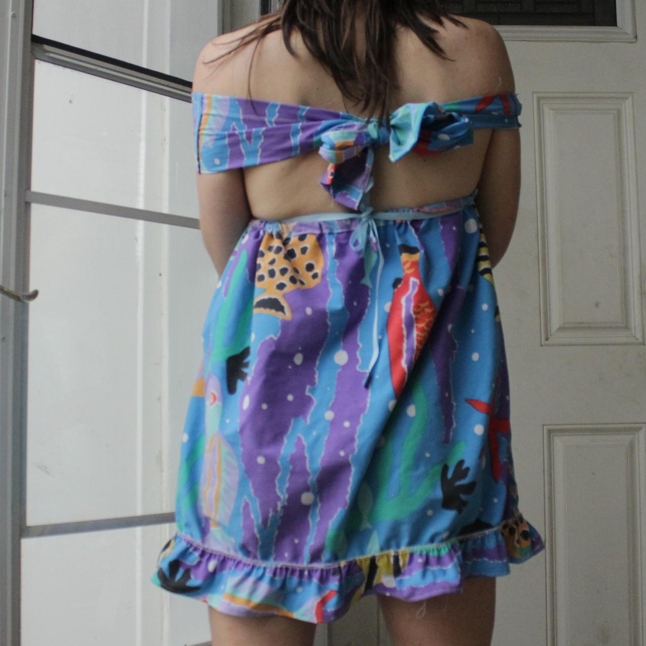 teletubbies dress handmade sundress by me made from... | Depop