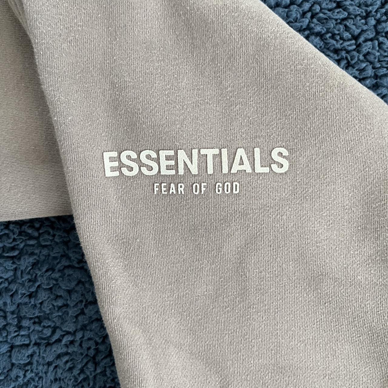 Brown Essentials Fear of God jogger sweat pants... - Depop