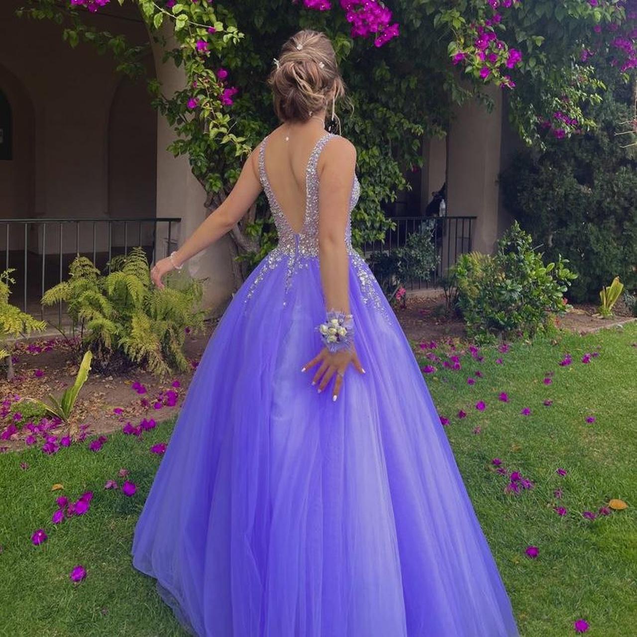 -MOST GORGEOUS INSANE CRYSTAL EMBELLISHED BALL GOWN... - Depop