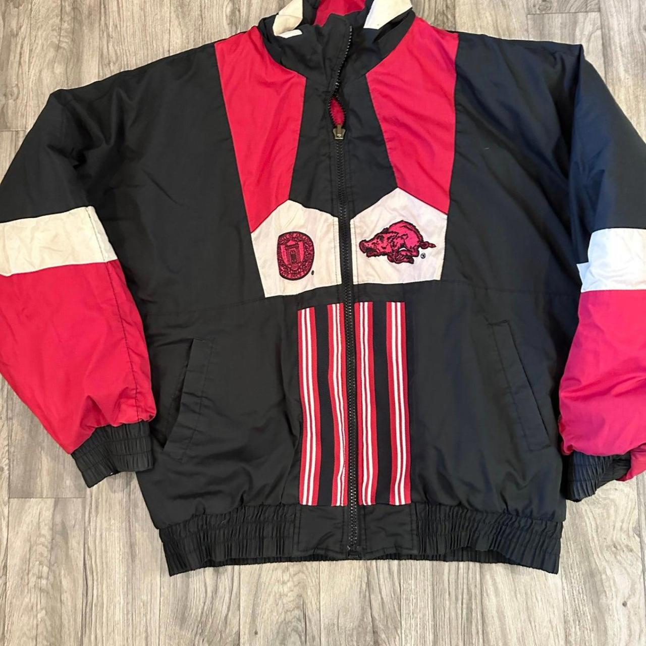 Vintage Arkansas Razorbacks pro player puffer... - Depop