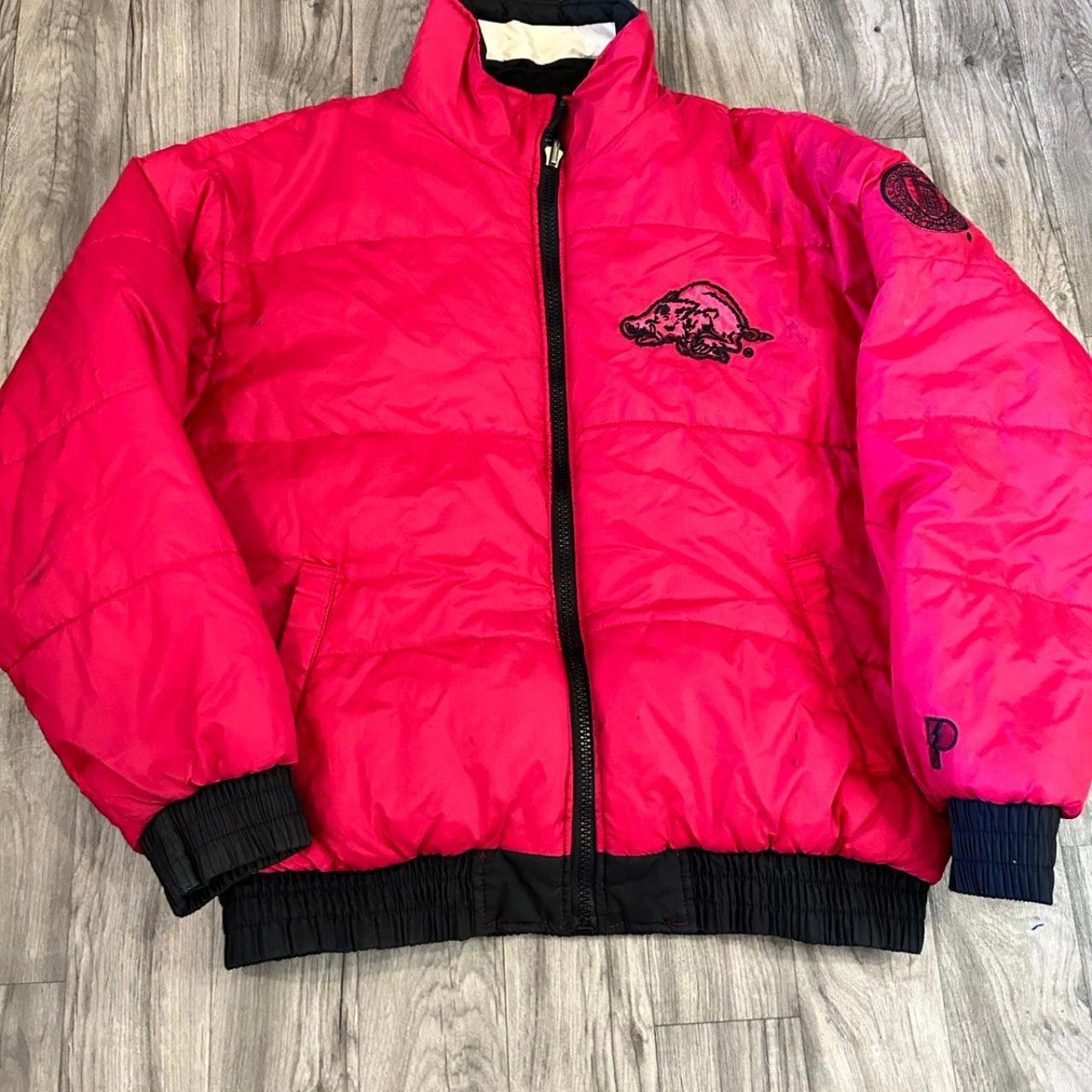 Vintage Arkansas Razorbacks pro player puffer... - Depop