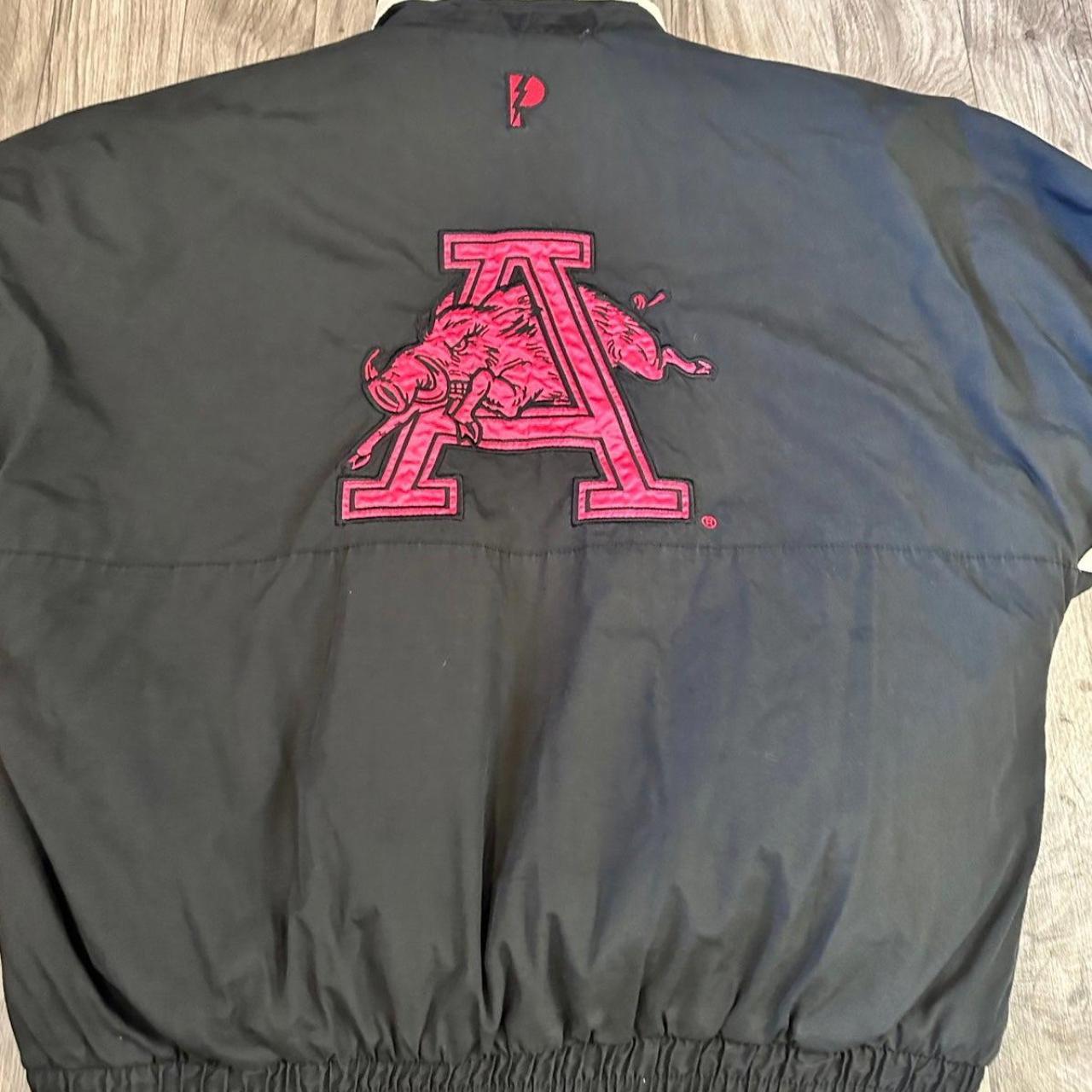 Vintage Arkansas Razorbacks pro player puffer... - Depop