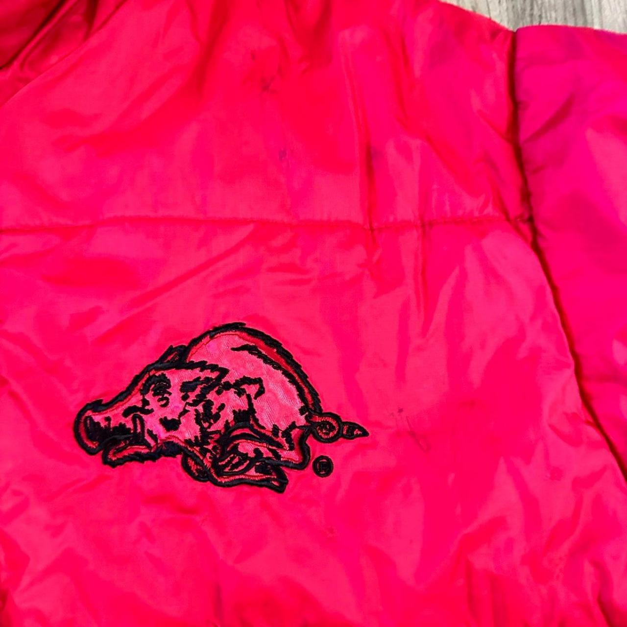 Vintage Arkansas Razorbacks pro player puffer... - Depop