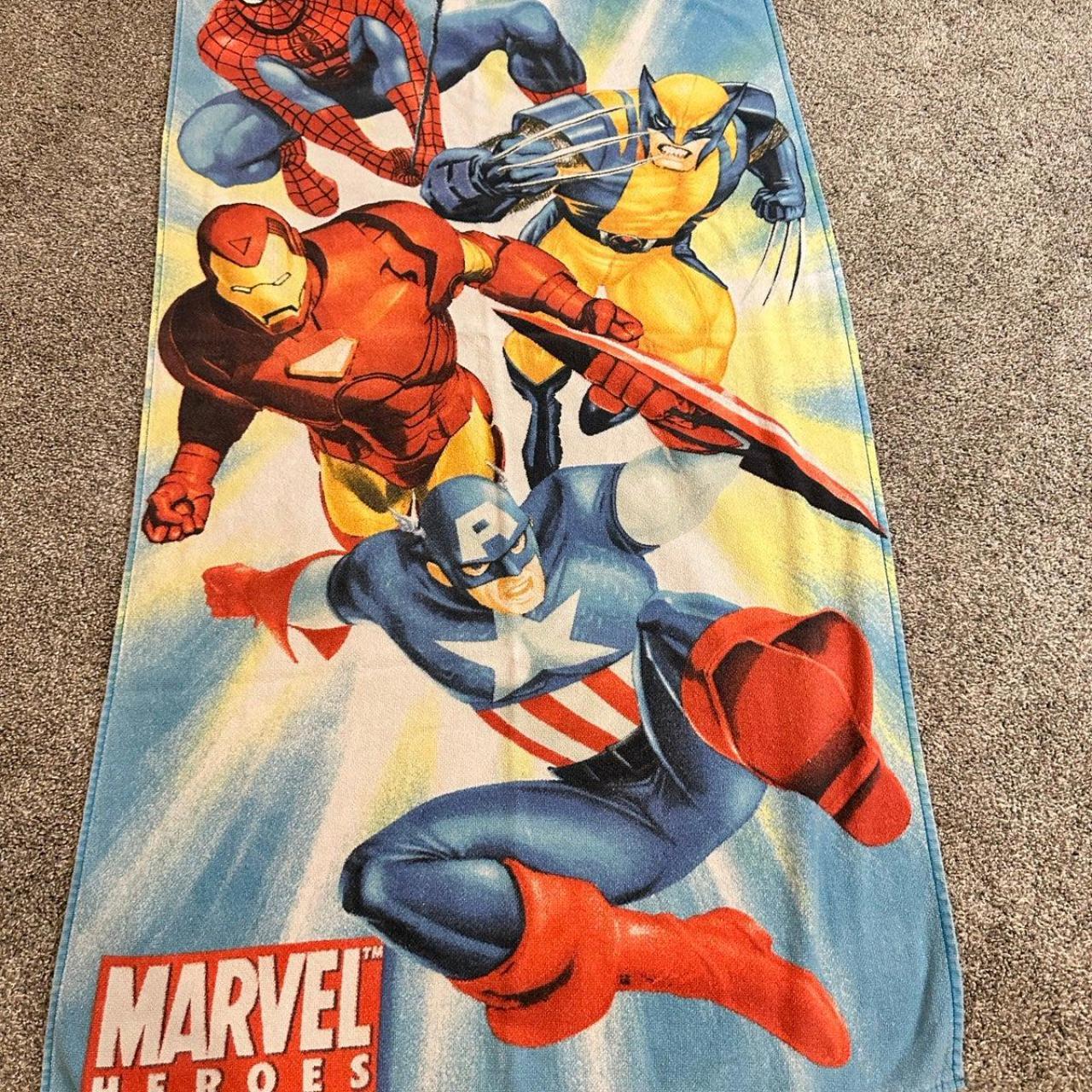 Vintage 2005 Marvel Towel. In good condition - Depop