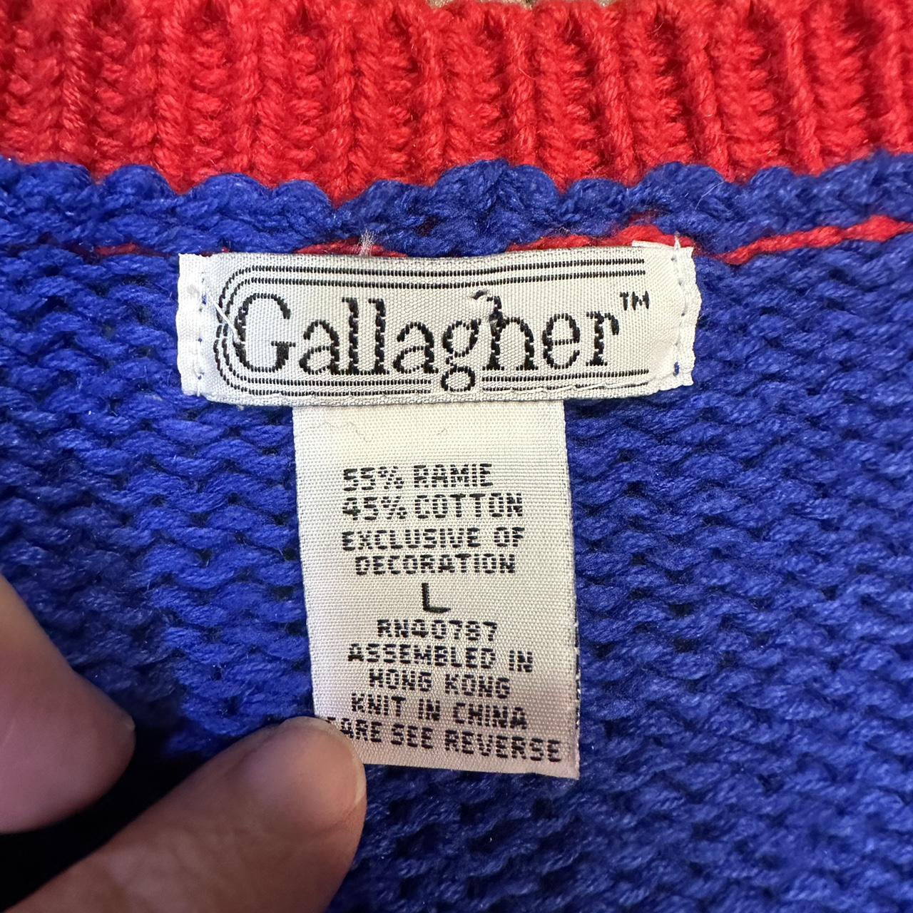 Vintage knitted funky cottage core kidcore Christmas... - Depop