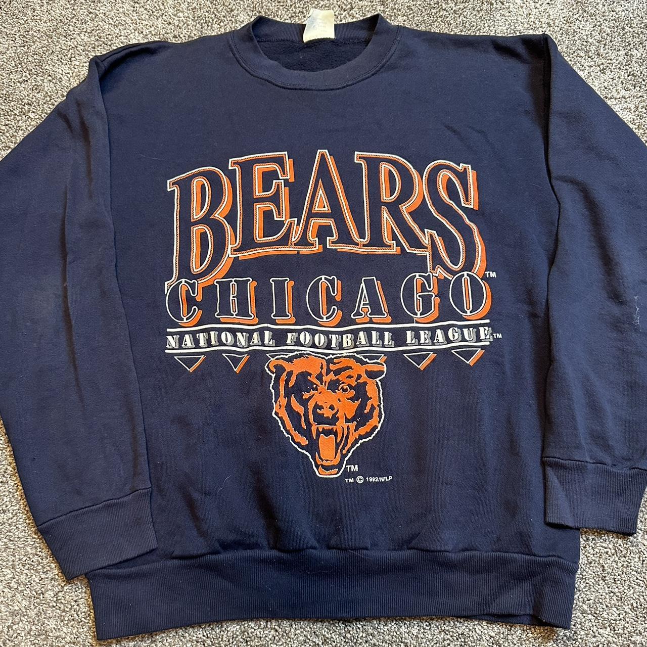 Vintage 1992 Chicago Bears sweatshirt. Size large. - Depop
