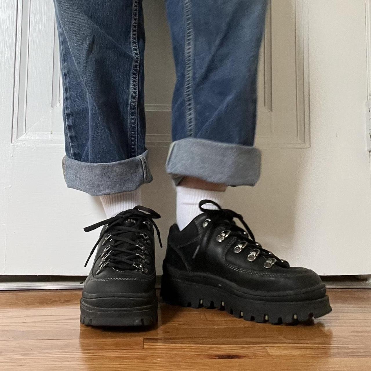 PLATFORM SKECHERS JAMMERS vintage 90s chunky black... - Depop