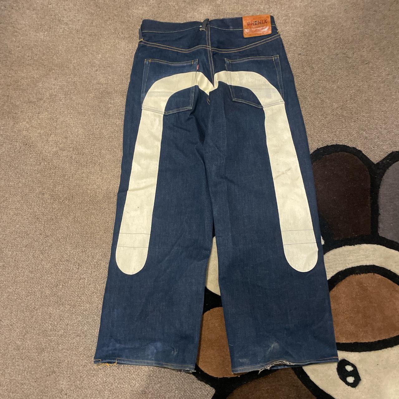 rarest evisu jeans raw japanese selvaged denim and... - Depop