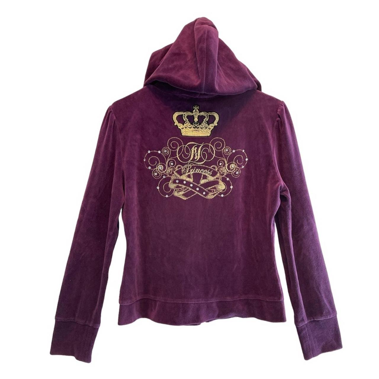 Fabulosity Purple Velour Y2K Princess Tracksuit... - Depop