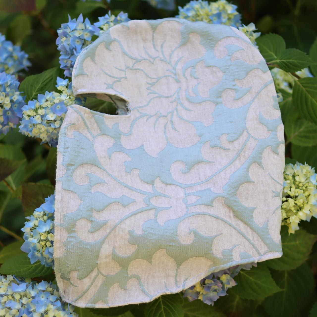 American Vintage White and Blue Face-masks | Depop