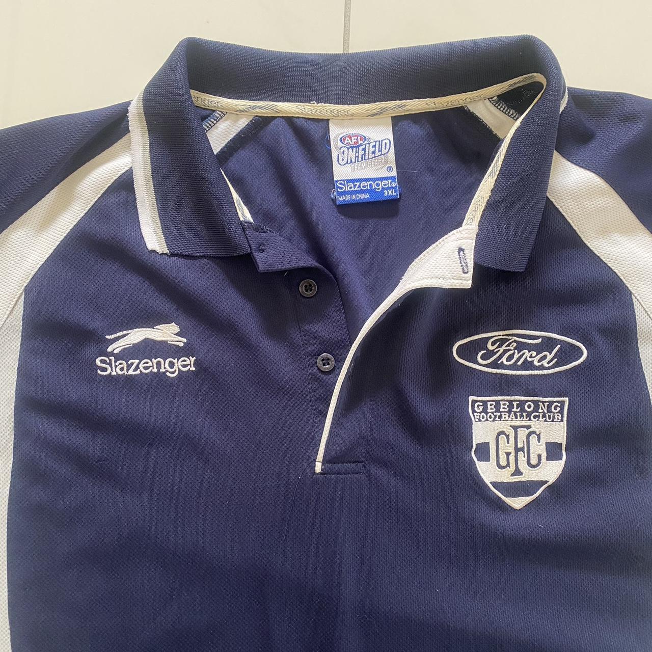 2000s Geelong Cats AFL polo shirt Made by slazenger... - Depop